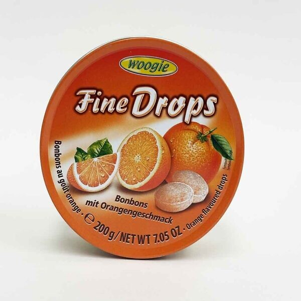 Fine Drops. Candy. Orange flavoured drops. Woogie brand – FORPOST TRADE ...